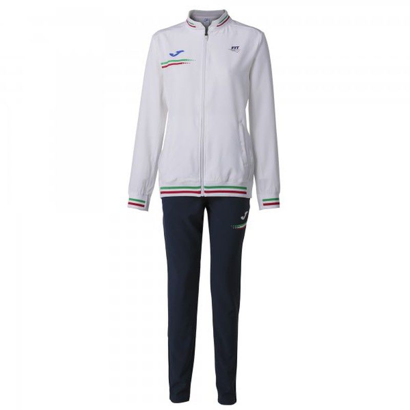 Tracksuit Micro. Fed. Tennis Italy White Woman — Maxport Costumes for Work